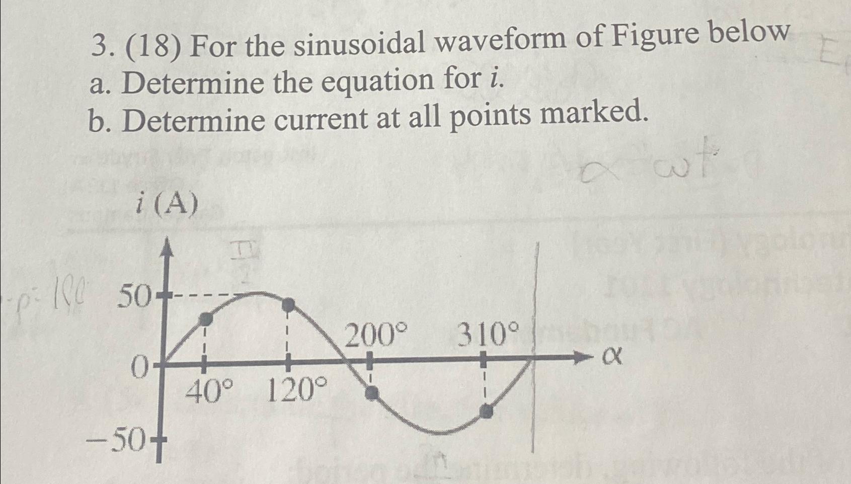 Solved For the sinusoidal waveform of Figure belowa. | Chegg.com Solved For the sinusoidal waveform of Figure belowa. | Chegg.com