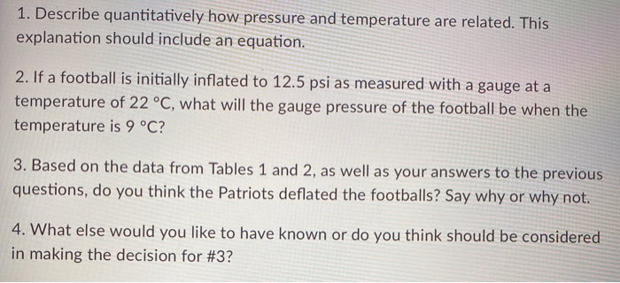 Solved 1. Describe quantitatively how pressure and | Chegg.com