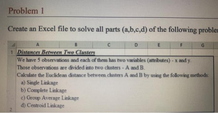 Solved Create an Excel file to solve all parts (a,b,c,d) of | Chegg.com