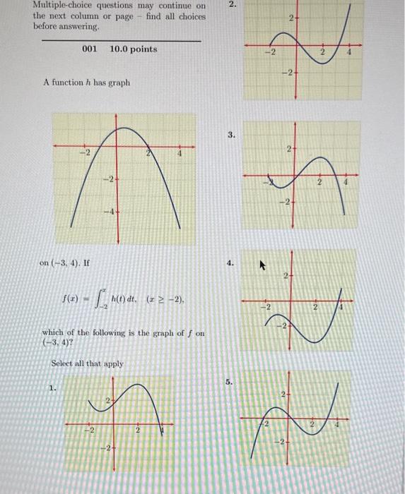 Solved Multiple-choice questions may continue on the next | Chegg.com