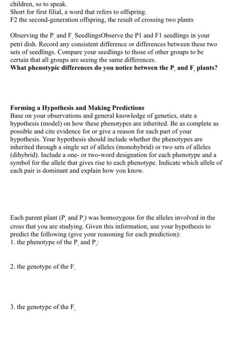 Solved 3-2-1 Countdown to Genetics Objectives: In this | Chegg.com
