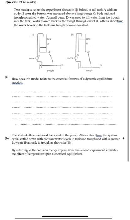 Solved Two students set up the experiment shown in (i) | Chegg.com