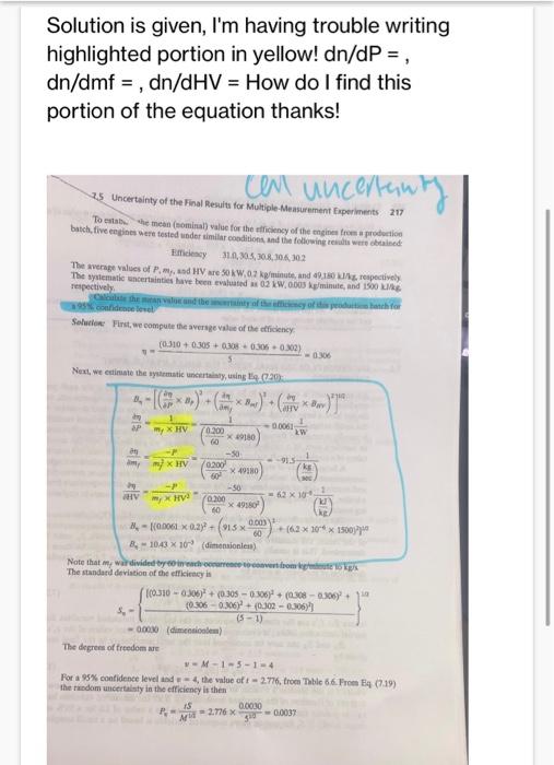 Solution is given, I'm having trouble writing | Chegg.com