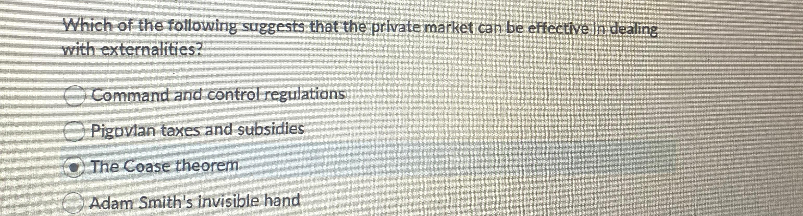 Solved Which of the following suggests that the private | Chegg.com