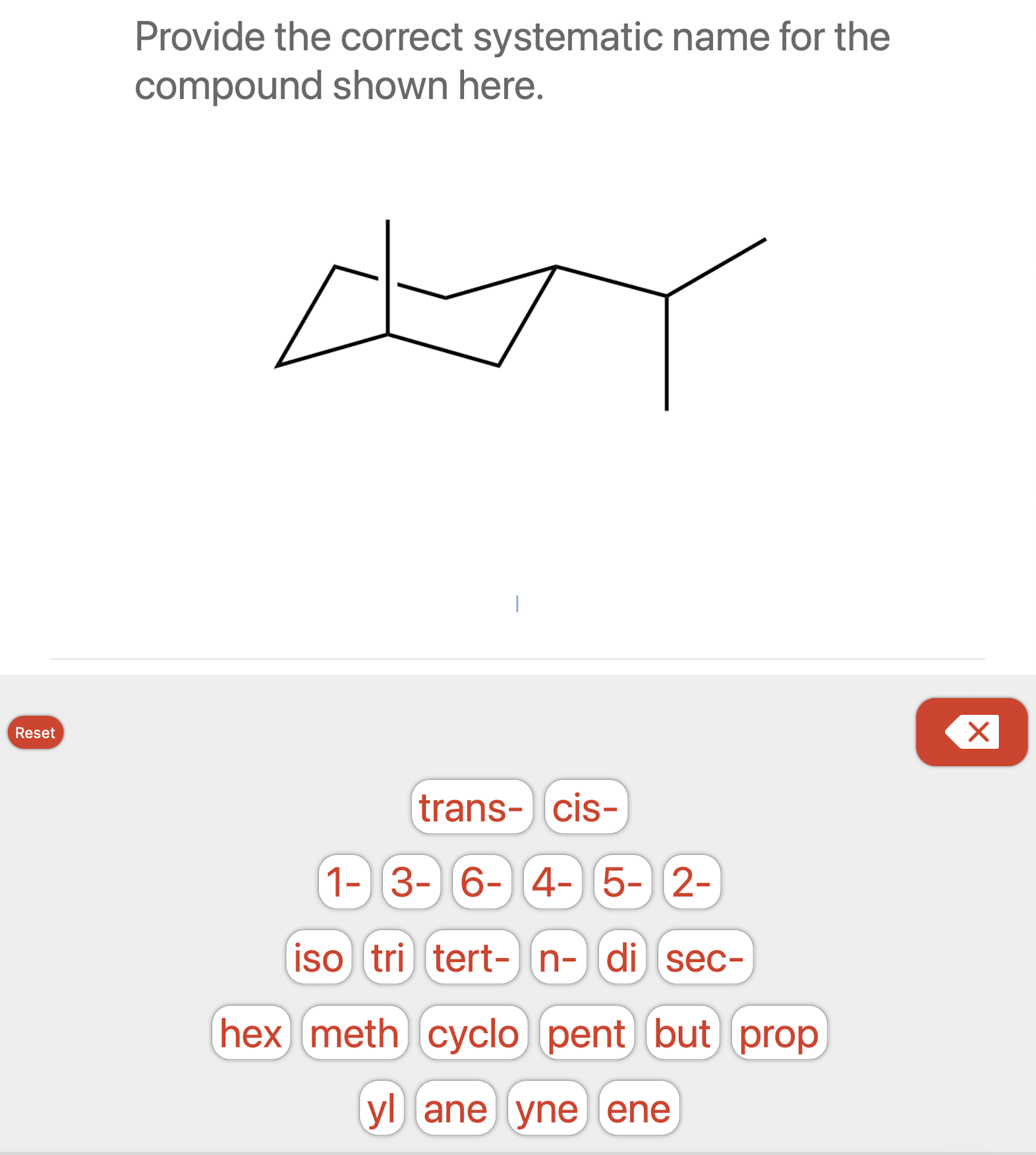 Solved Provide the correct systematic name for the compound | Chegg.com