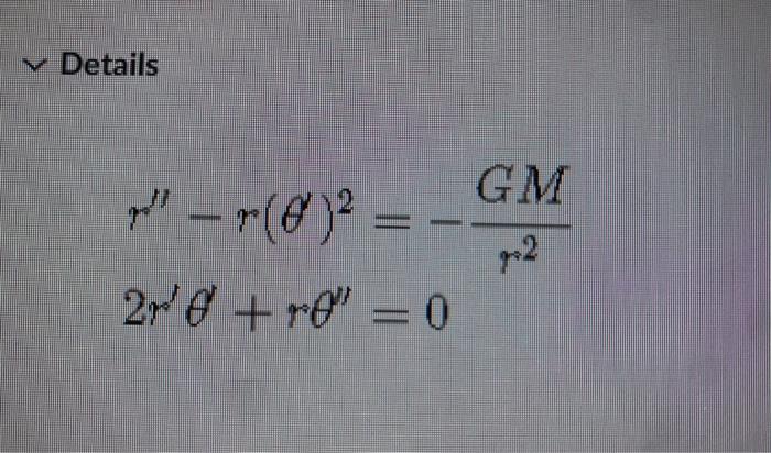 Solved (Elliptical orbit) Write a matlab code for the | Chegg.com