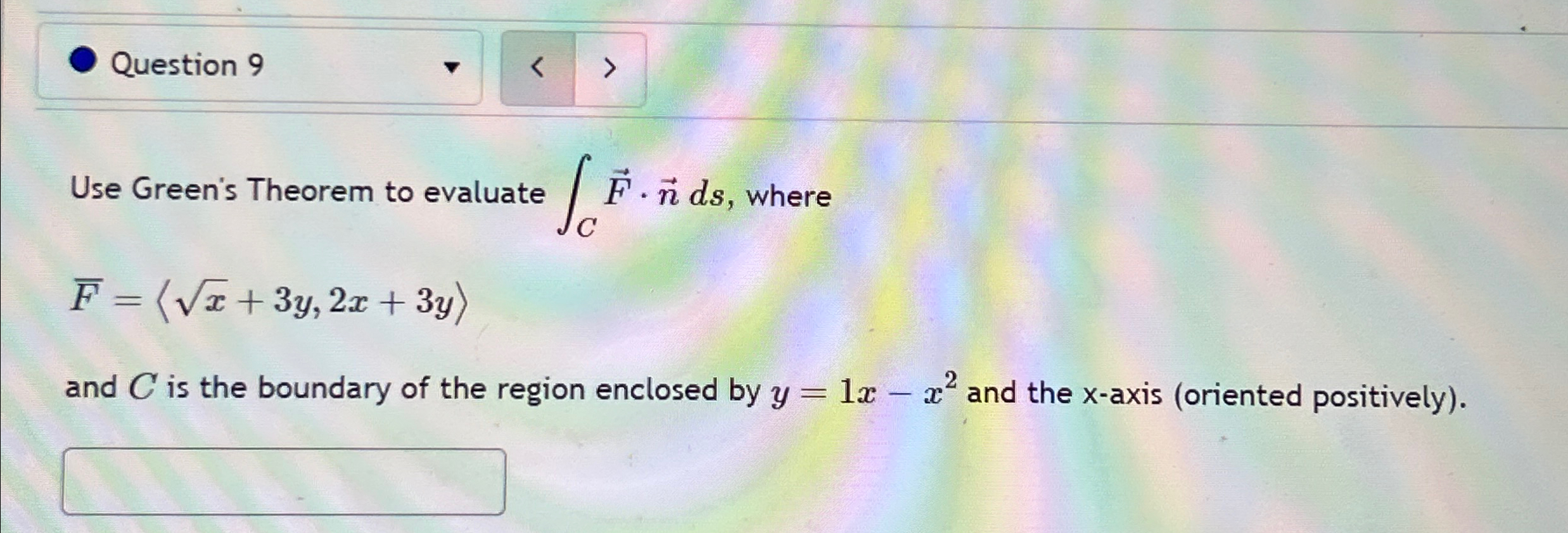 Solved Question 9Use Green's Theorem to evaluate | Chegg.com