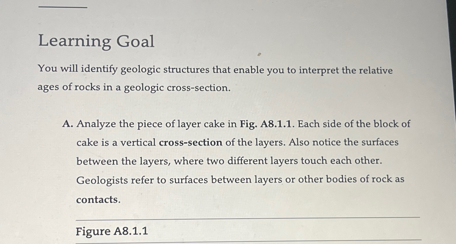 Solved Learning GoalYou will identify geologic structures | Chegg.com