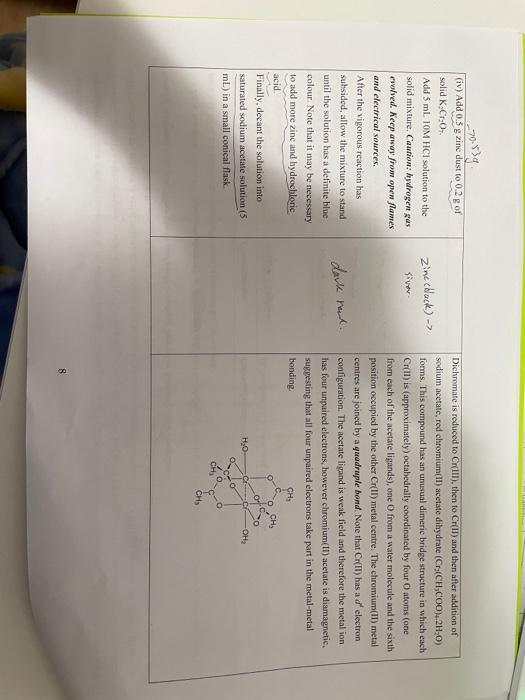 Solved Chromium The Highest Oxidation State Of Chromium Is