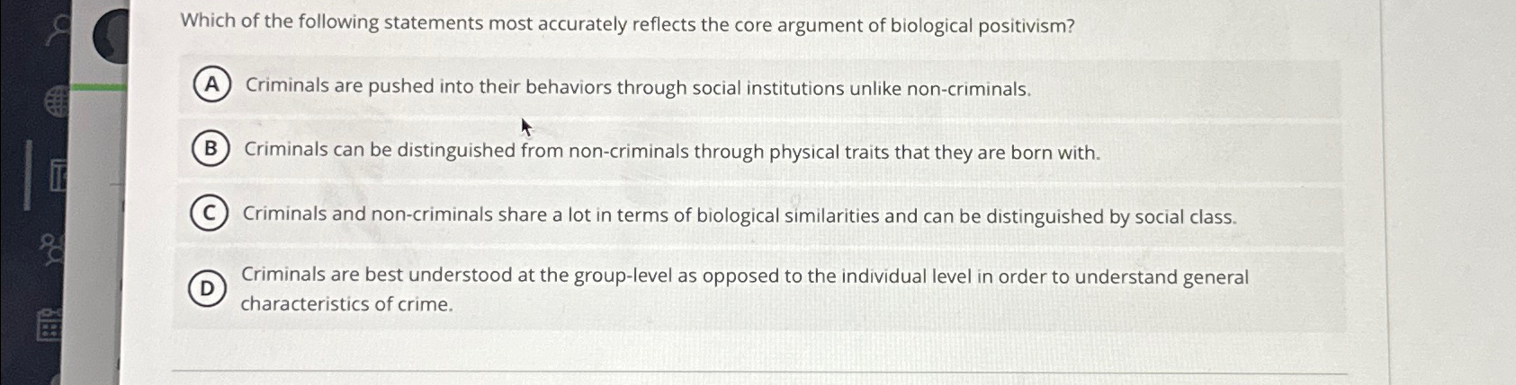 Solved Which of the following statements most accurately | Chegg.com