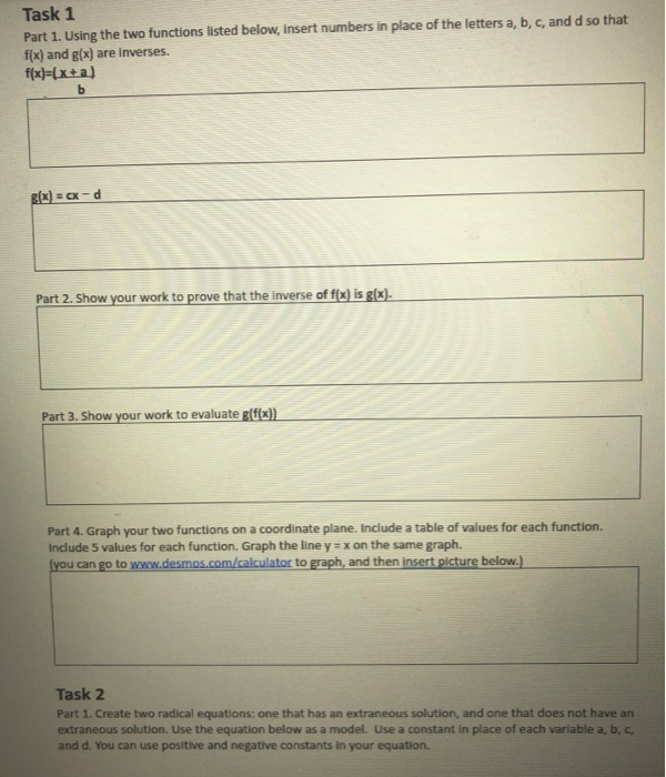 Solved Task 1 Part 1. Using the two functions listed below, | Chegg.com