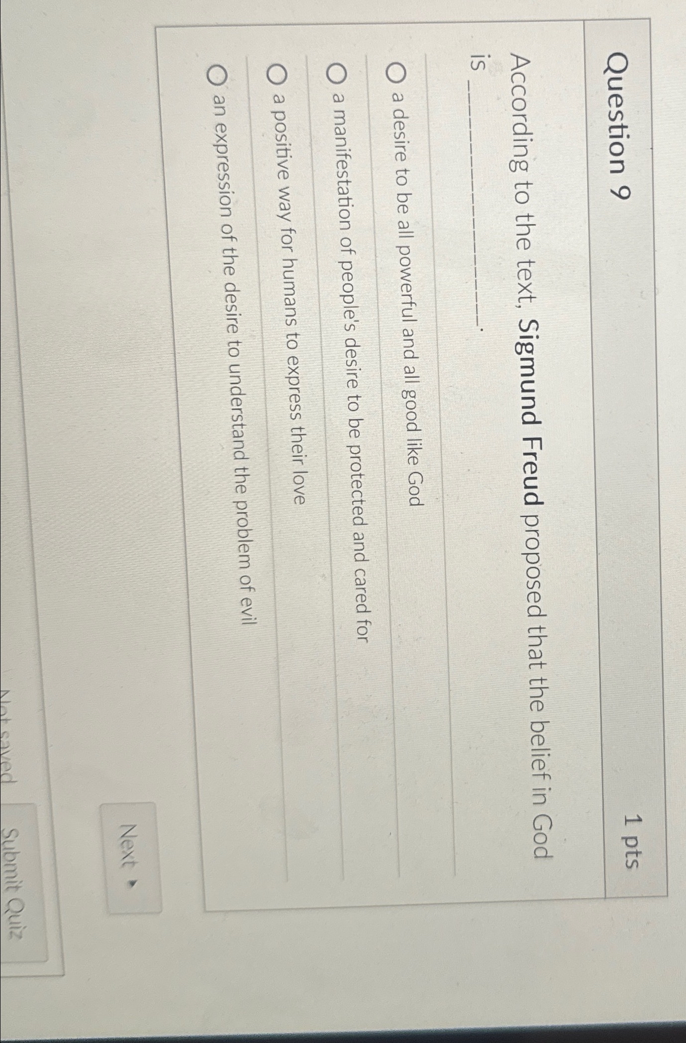 Solved Question 91 ﻿ptsAccording to the text, Sigmund Freud | Chegg.com