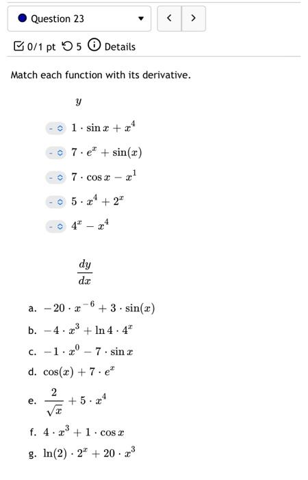 Solved Question 17 B0/1 pt 5 5 0 Details If f(x) = 5x? | Chegg.com Solved Question 17 B0/1 pt 5 5 0 Details If f(x) = 5x? | Chegg.com