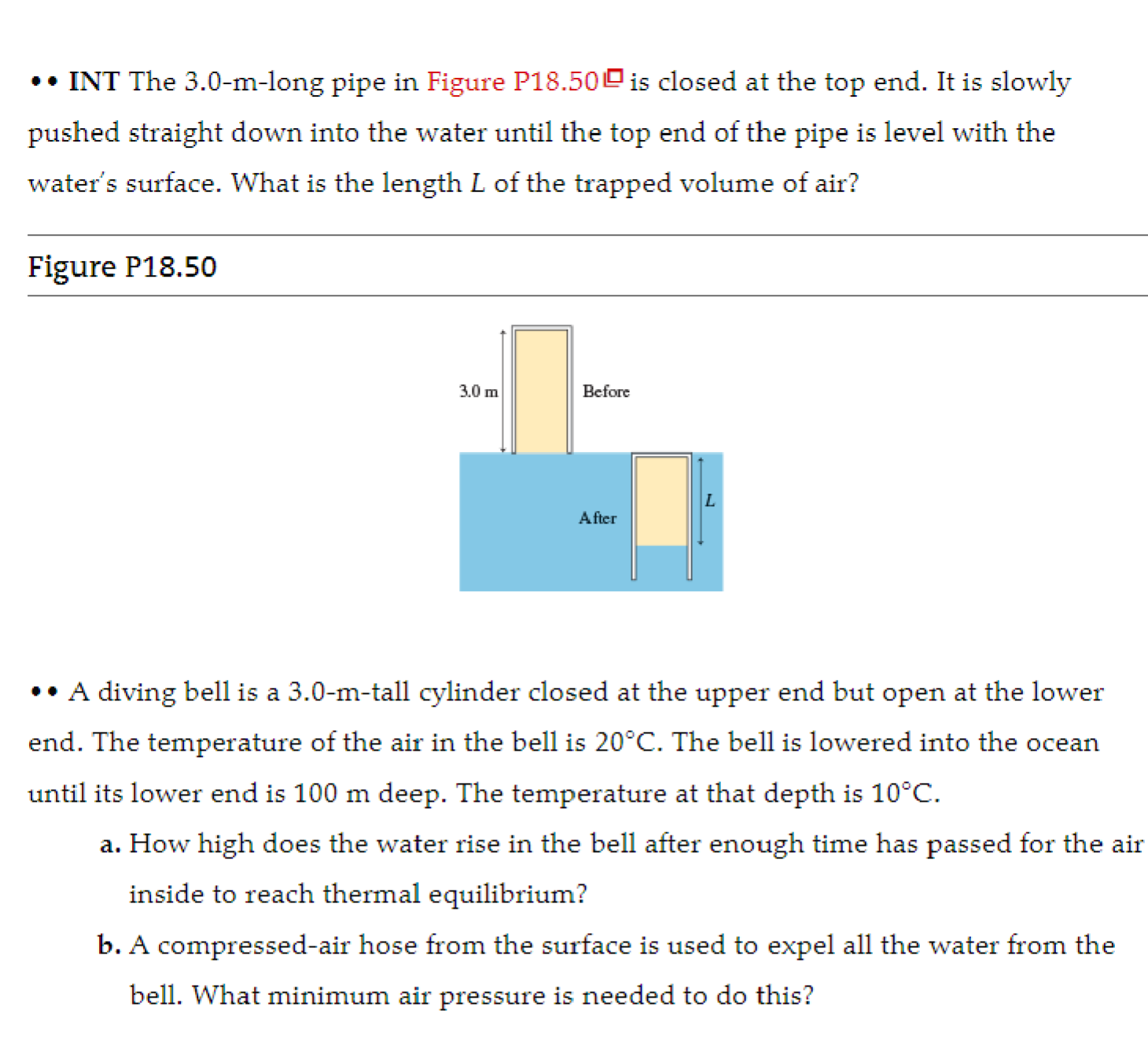 Solved INT The 3.0-m-long pipe in Figure P18.50 ﻿is closed | Chegg.com