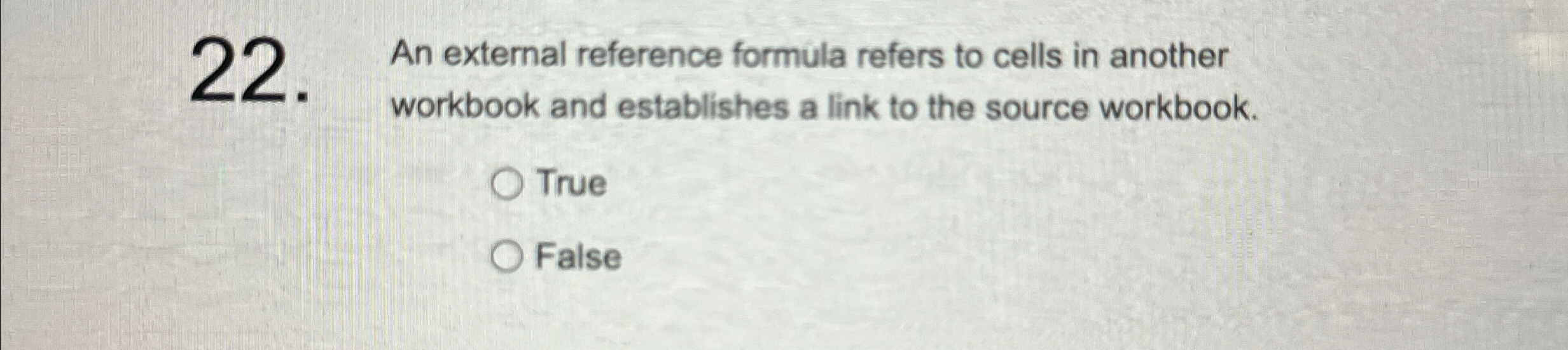 Solved An external reference formula refers to cells in | Chegg.com