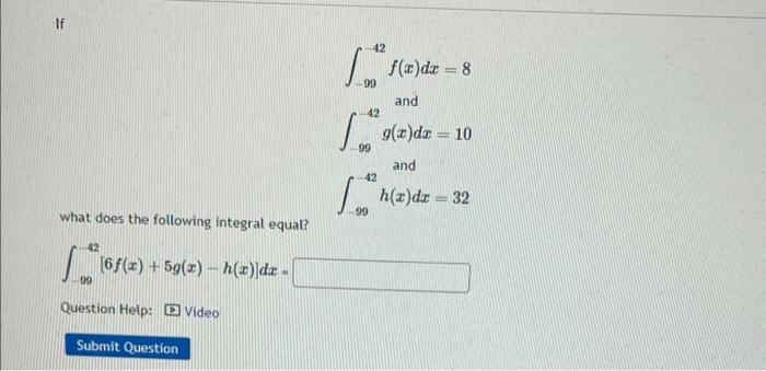 Solved What does the following integral equal? | Chegg.com
