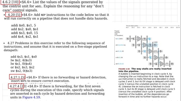 Solved 0100200 4.6.2 [10] List the values of the | Chegg.com