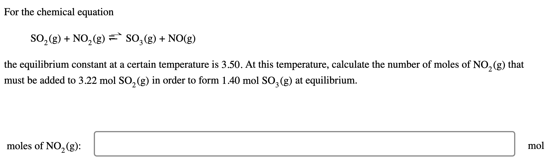 Solved For the chemical | Chegg.com
