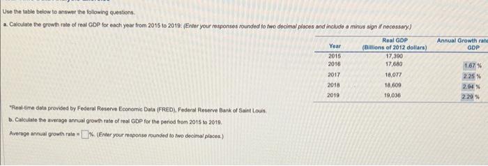 Solved Vse the table below to answer the following | Chegg.com