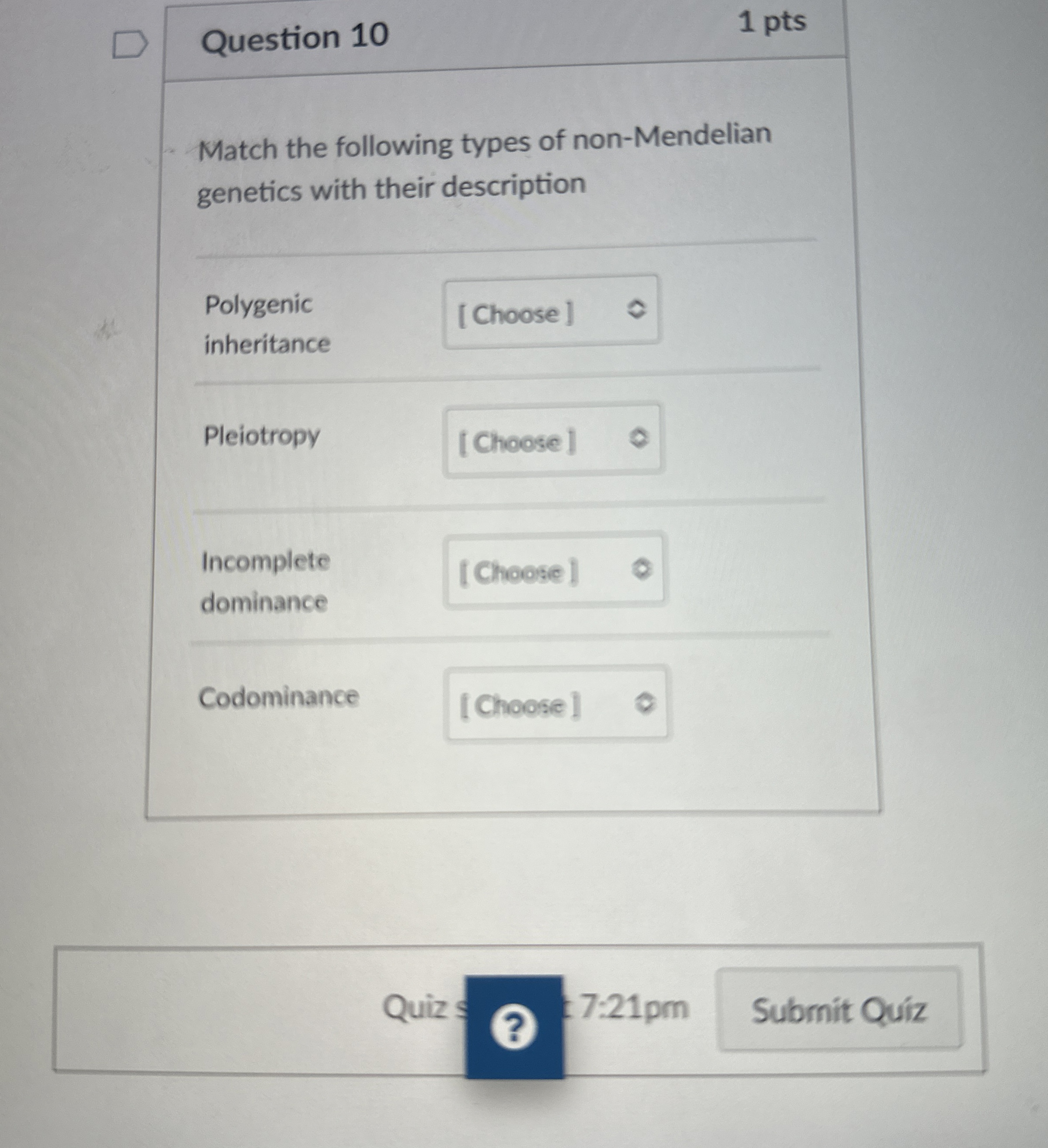 Solved Question 101 ﻿ptsMatch the following types of | Chegg.com