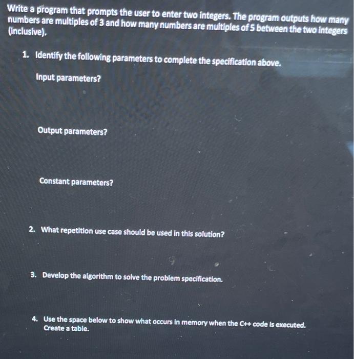 Solved Write a program that prompts the user to enter two | Chegg.com