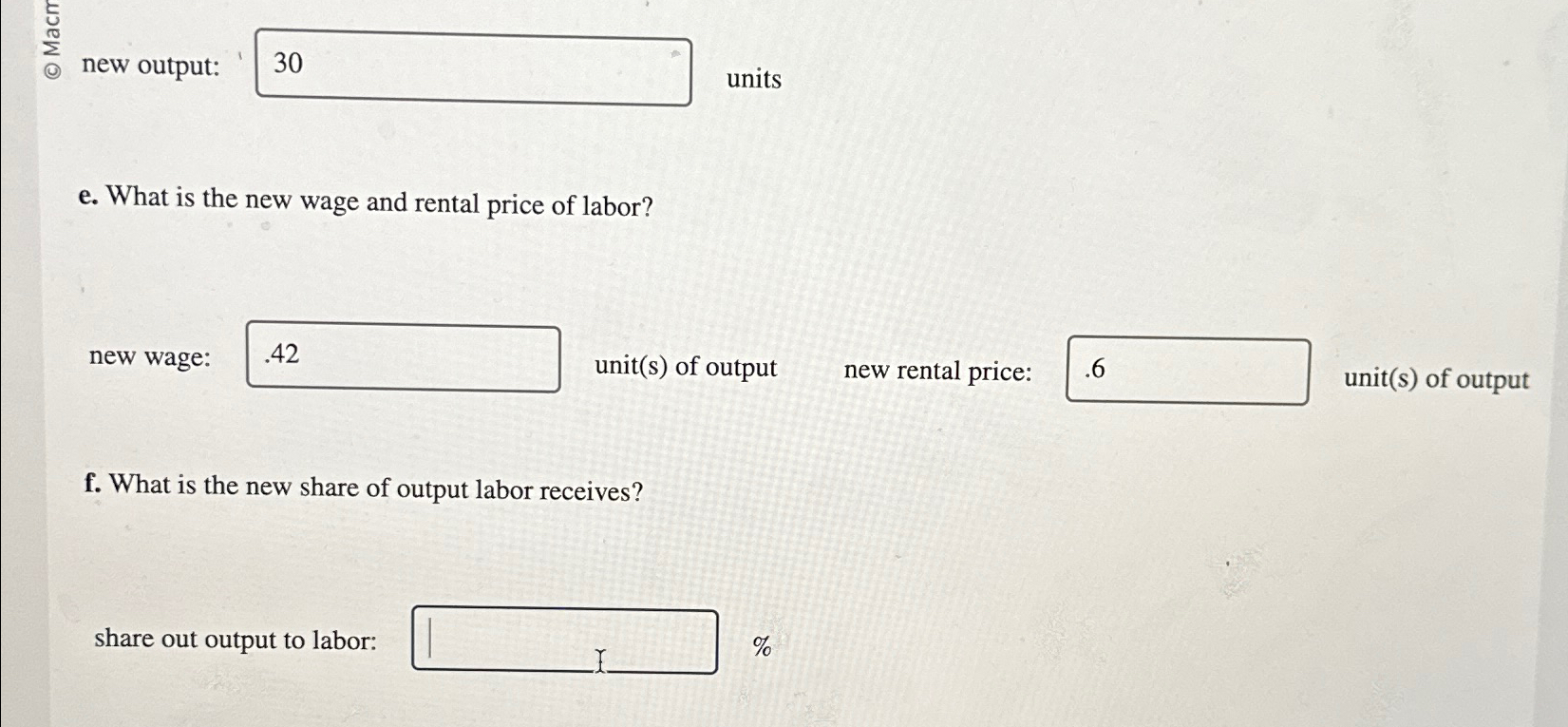 Solved unitse. ﻿What is the new wage and rental price of | Chegg.com