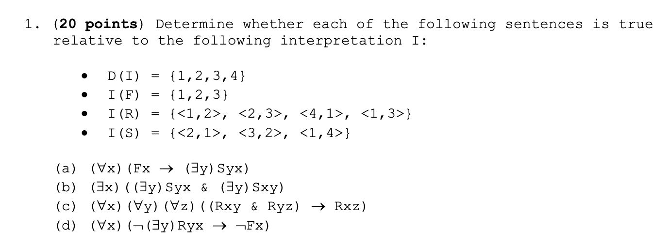 (20 points) Determine whether each of the following | Chegg.com (20 points) Determine whether each of the following | Chegg.com