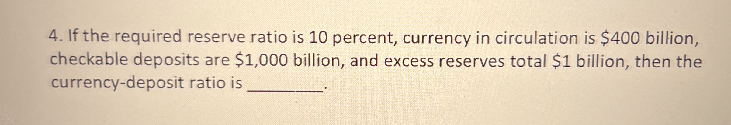 Solved If the required reserve ratio is 10 ﻿percent, | Chegg.com