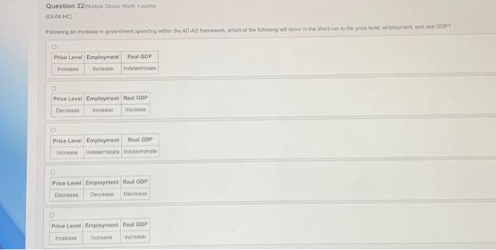 Solved Question 24 (Multiple Choice Worth 1 points) (02.05 | Chegg.com