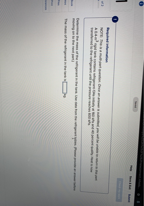 Solved 52Fnewconnect.mhedu... Swed Help Save & Exit Submit | Chegg.com