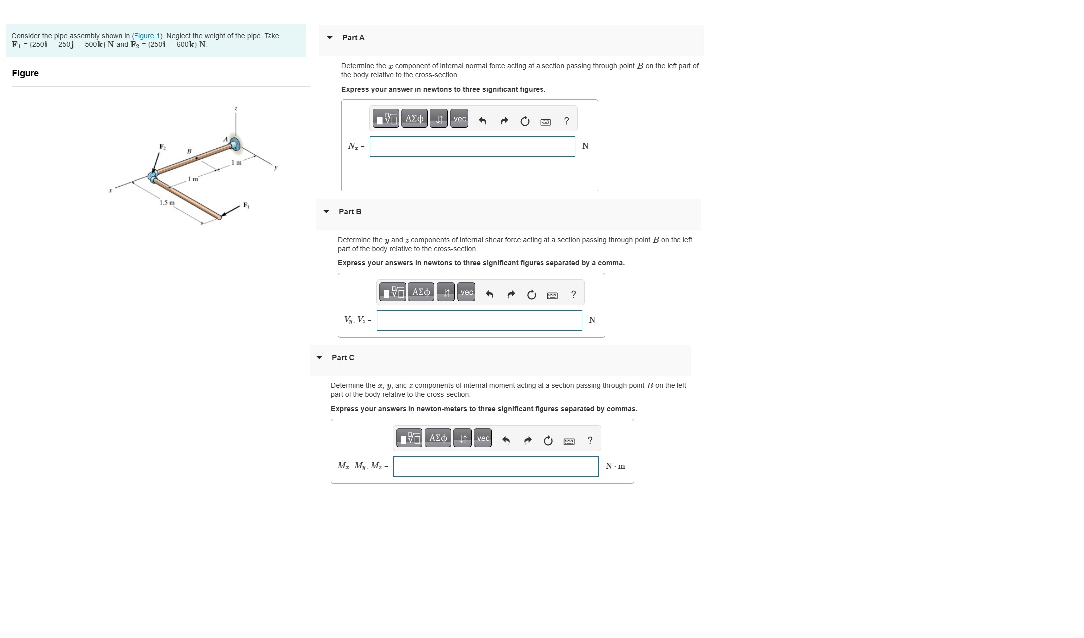 Solved Consider the pipe assembly shown in (Figure 1). | Chegg.com
