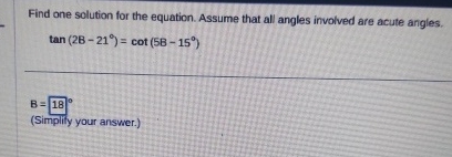 Solved Find one solution for the equation. Assume that all | Chegg.com