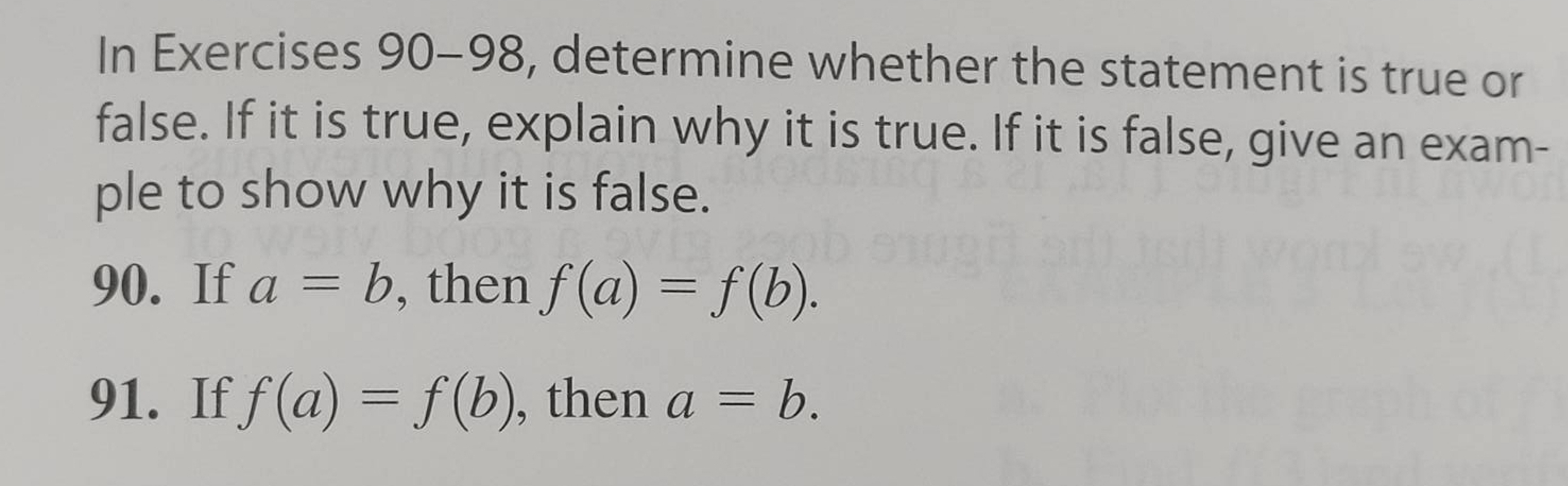 Solved In Exercises 90-98, ﻿determine whether the statement | Chegg.com