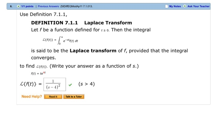 Solved O1/1 points | Previous Answers ZillDiffEQModAp11 | Chegg.com