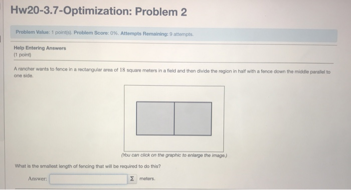 Solved Hw20-3.7-Optimization: Problem 2 Problem Value: 1 | Chegg.com