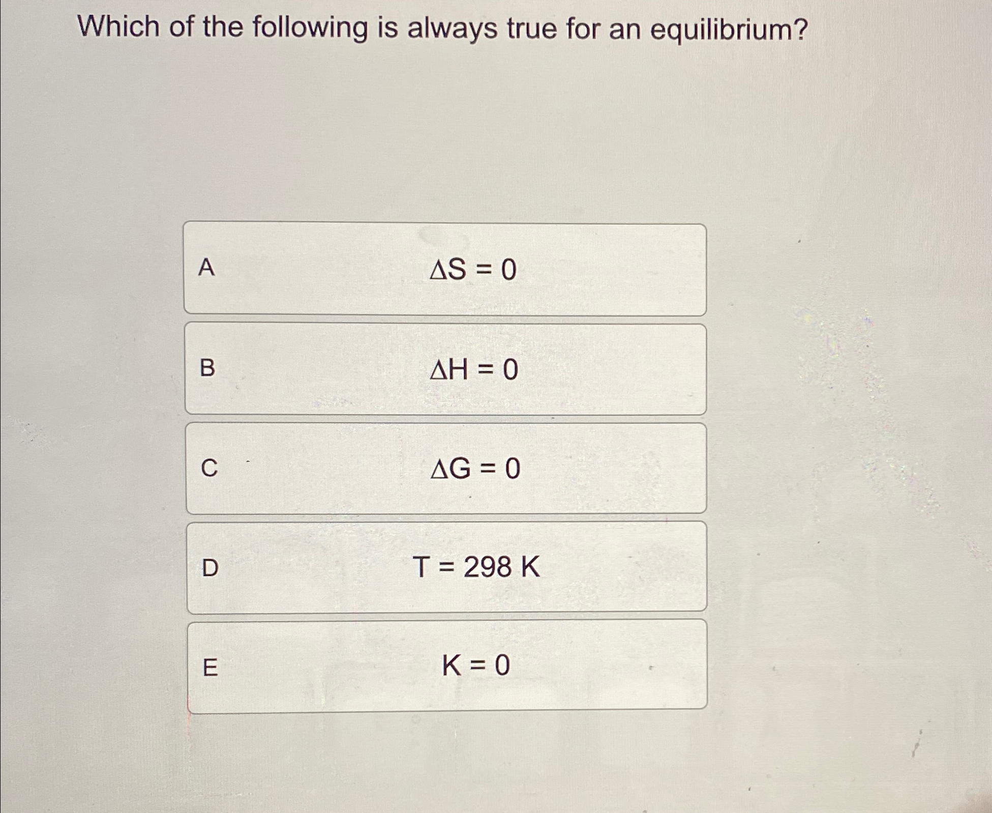 Which of the following is always true for an | Chegg.com