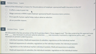 Solved Multiple Choice 1 ﻿pointWhich of the following is a | Chegg.com