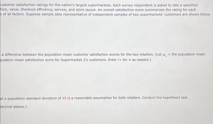 Solved A Consumer Product Testing Organization Uses A Survey