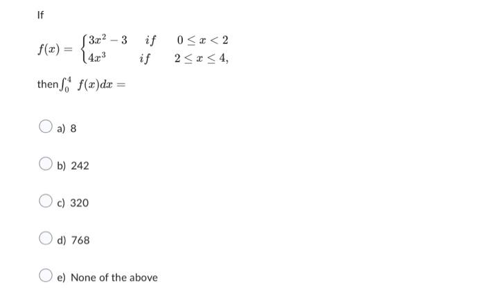 Solved If f(x)={3x2−34x3 if if 0≤x