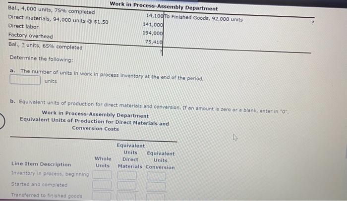 Solved irors in Equivalent Unit Computation Napco Refining | Chegg.com