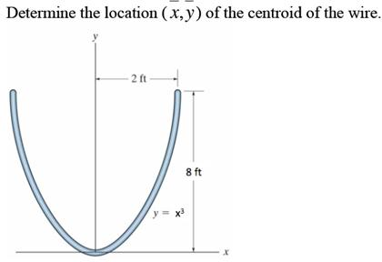 Solved Determine the location (x, y) of the centroid of the | Chegg.com