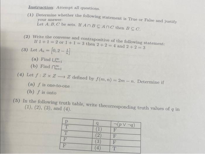 Solved Instruction: Attempt all questions. (1) Determine | Chegg.com
