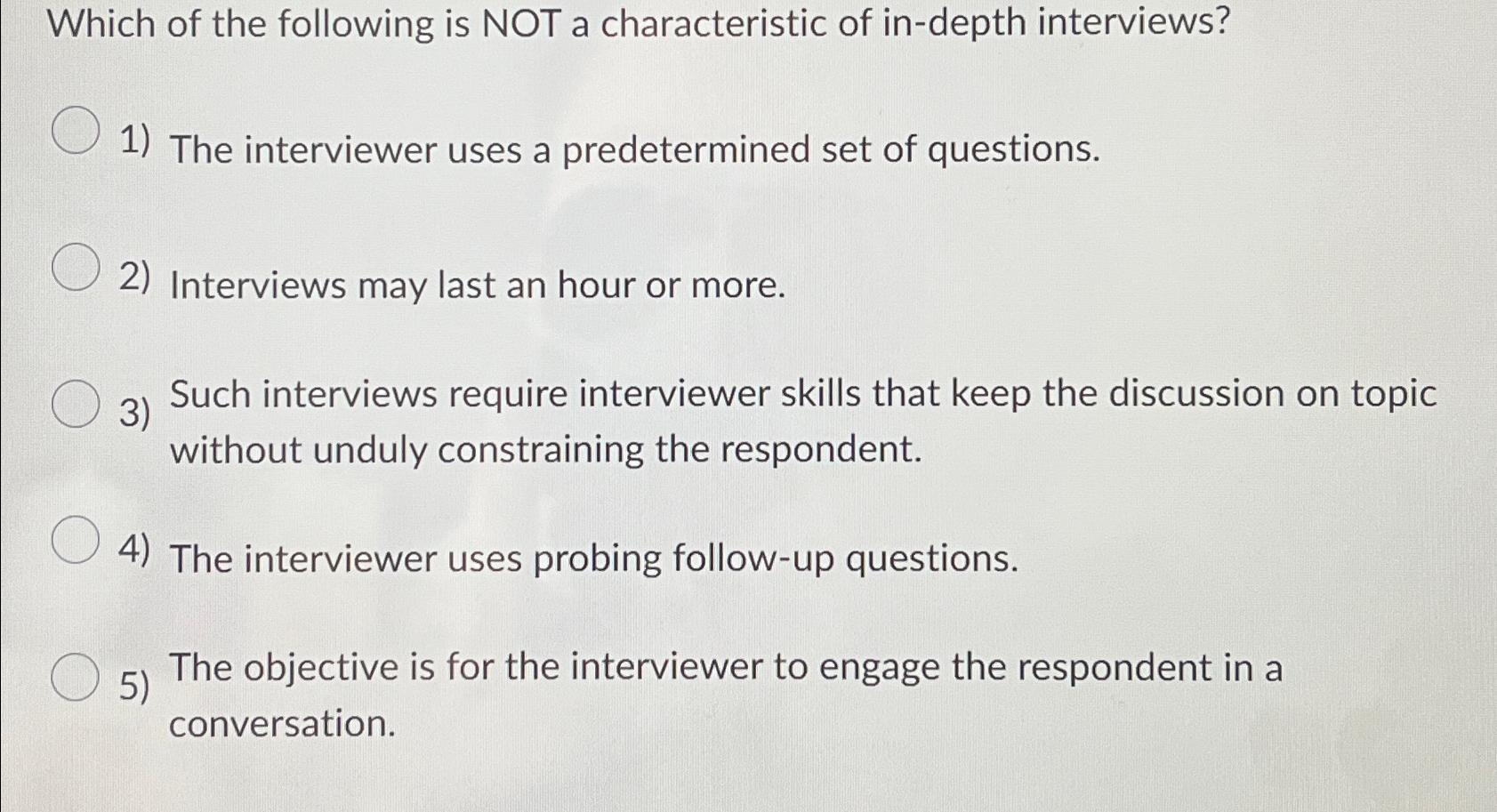 Solved Which of the following is NOT a characteristic of | Chegg.com