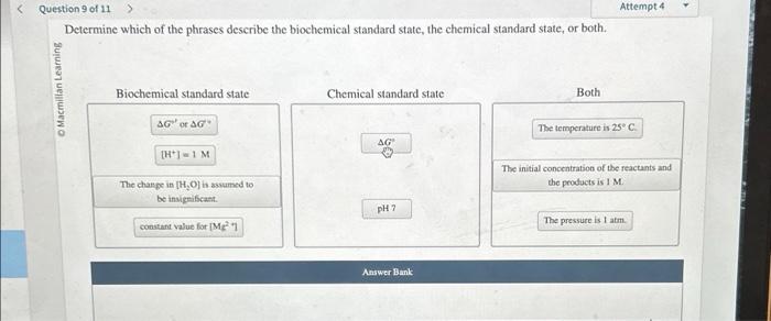 Determine which of the phrases describe the | Chegg.com