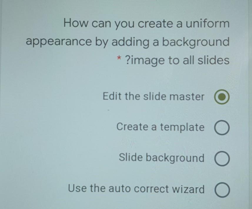 Solved How can you create a uniform appearance by adding a | Chegg.com