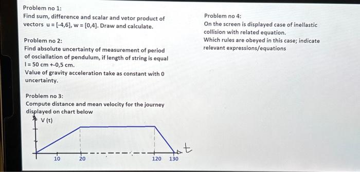Solved Problem no 1: Find sum, difference and scalar and | Chegg.com