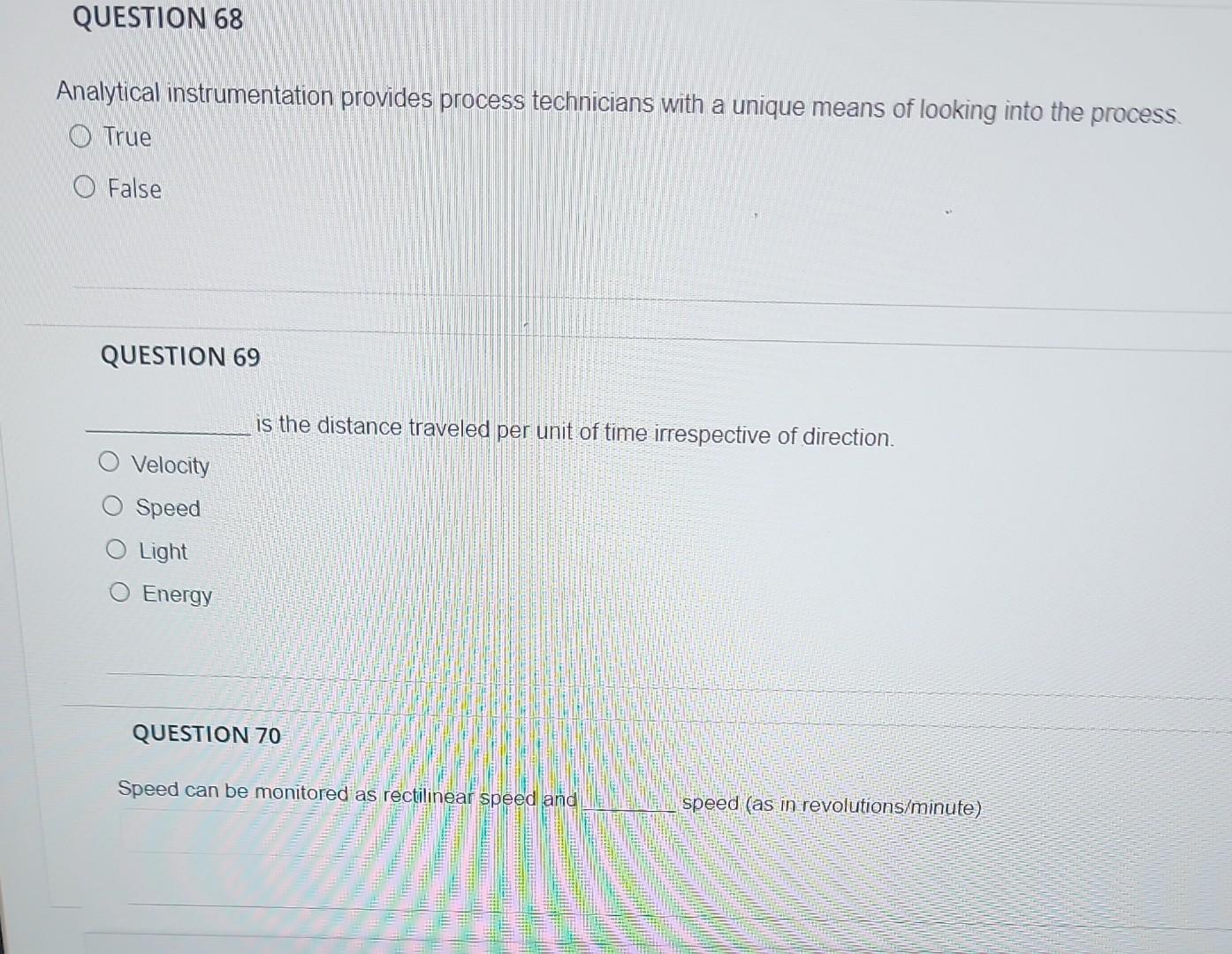 Solved Analytical instrumentation provides process | Chegg.com