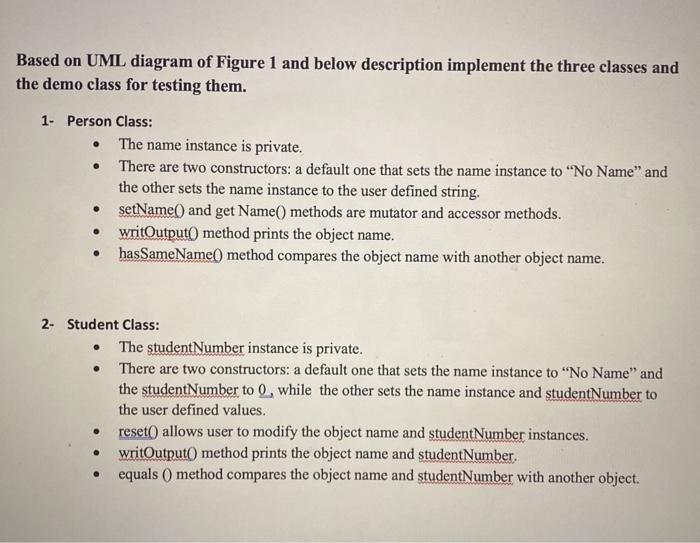 Solved Person name: String + setName(String newName): void + | Chegg.com