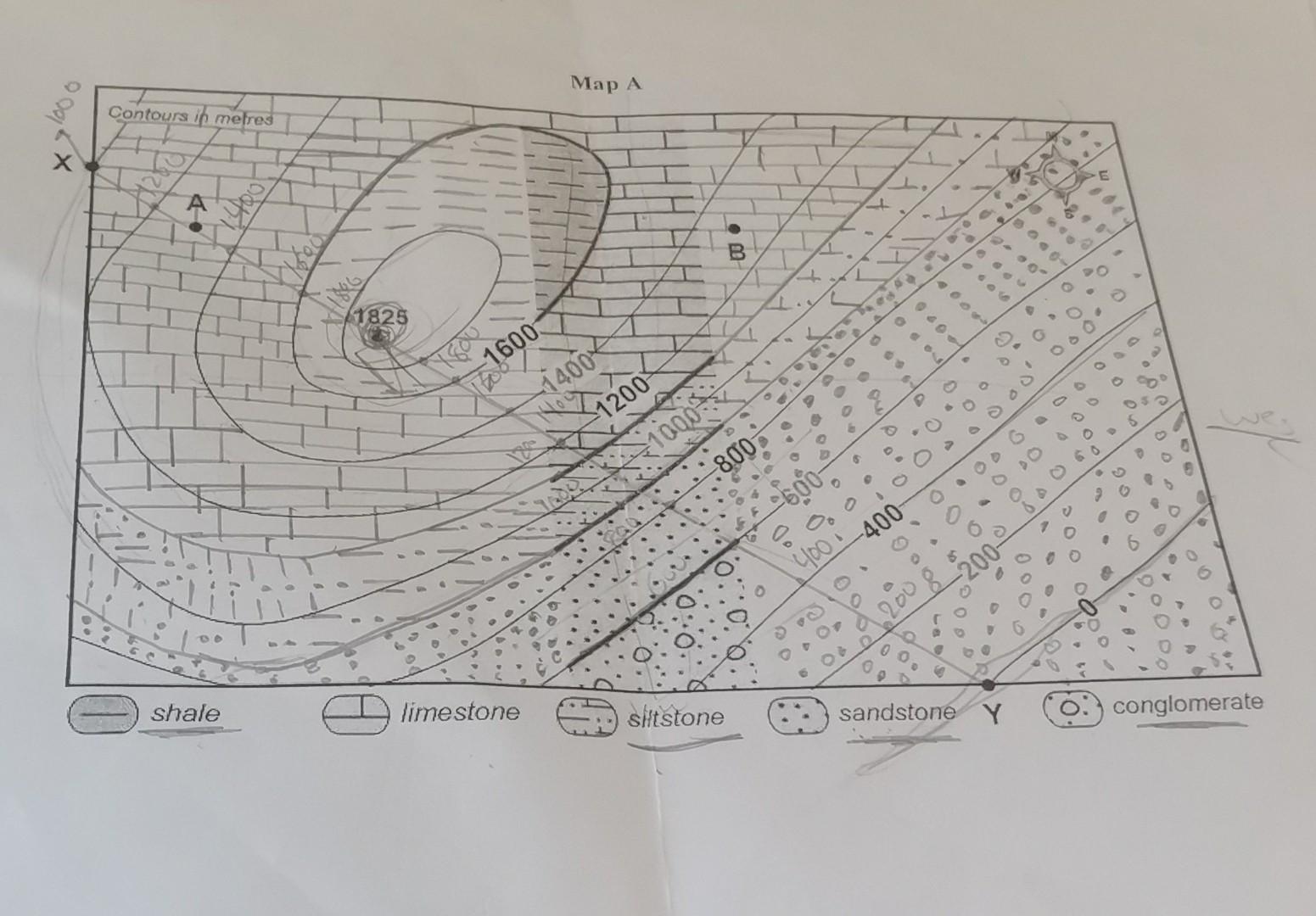 5. On this profile draw a cross-section showing | Chegg.com