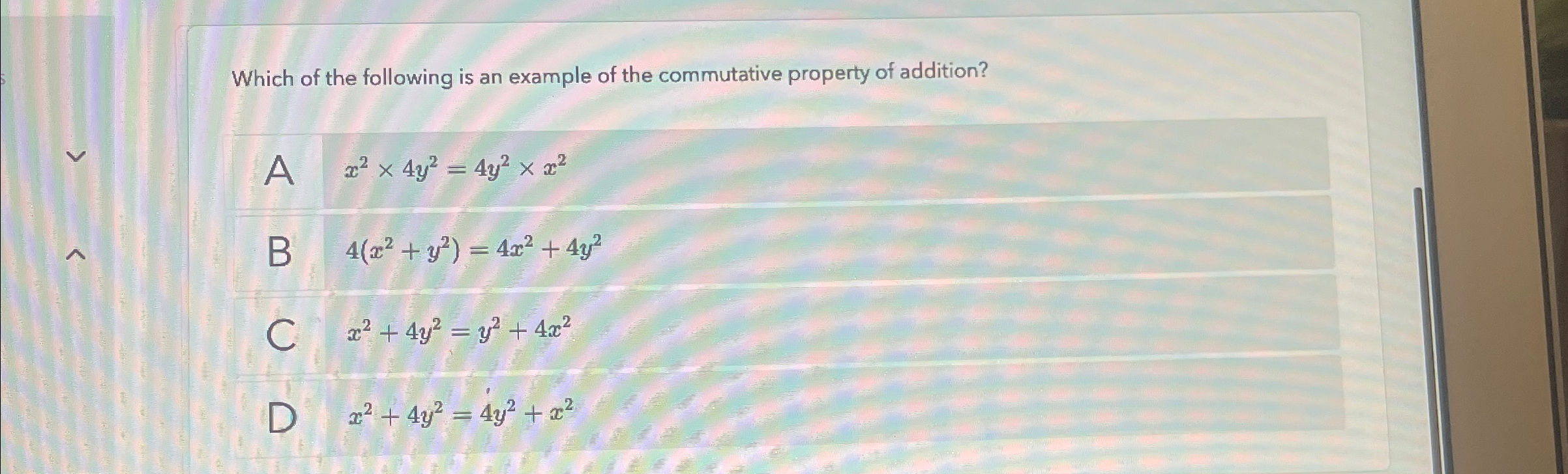 Solved Which of the following is an example of the | Chegg.com